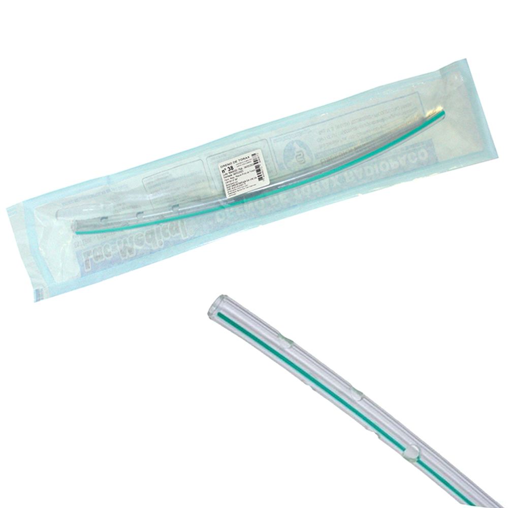 Dreno de Tórax em PVC Radiopaco - Lac-Medical - Hospitalar Distribuidora